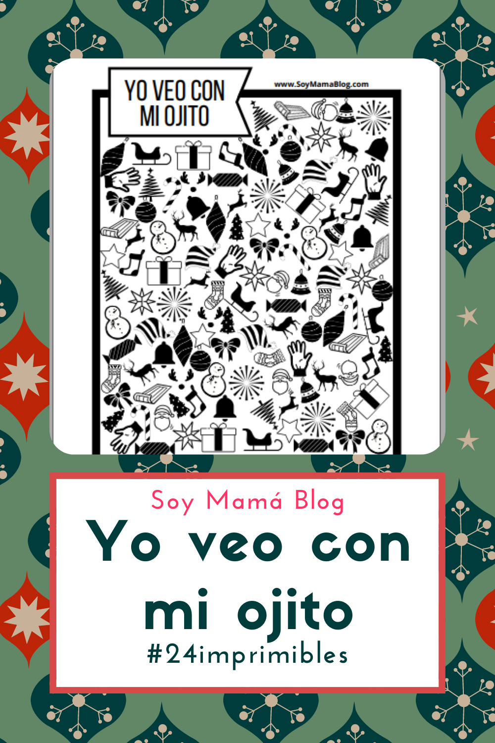 Yo veo con mi ojito #24imprimibles II - Soy Mama Blog