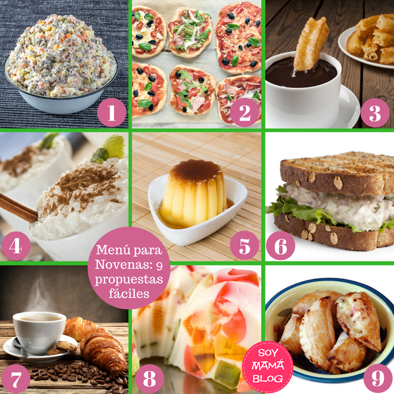 Menú para Novenas: 9 propuestas fáciles - Soy Mama Blog
